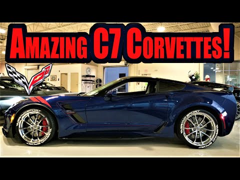 AMAZING C7's at Corvette World plus a RARE C5 Z06 & C7 and SIX C8's!