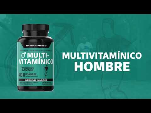 Multivitaminico De Hombre Con 23 Ingredientes y Vitamina D3 - 60 ...
