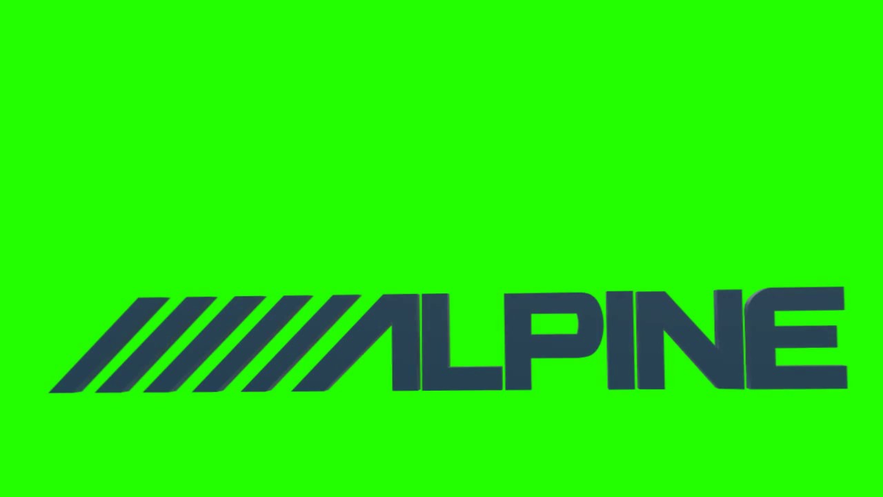 Alpine logo blue chroma