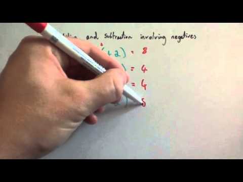 Addition and Subtraction involving Negatives - Corbettmaths
