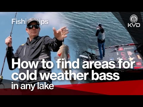 Where to look for bass in cold water in any area - for winter fishing with Kevin VanDam