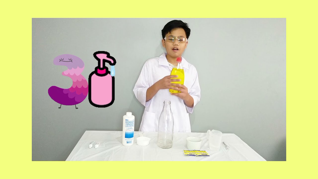 Rainbow Elephant Toothpaste | DIY Science Experiment | Schoolville Science Fair 2021