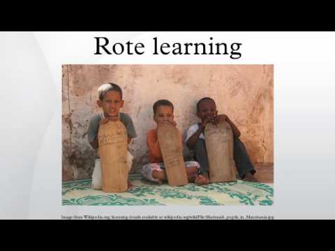 Rote learning