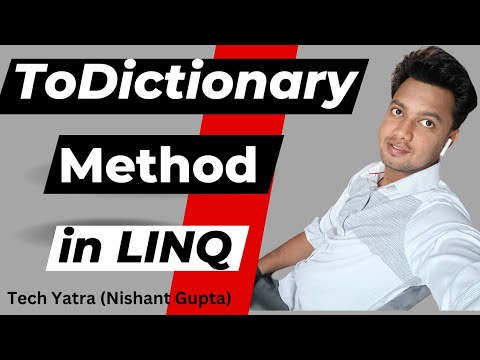 ToDictionary Method in Linq C# #csharp #linq #dotnet #techyatra #nishantgupta #programming #coding