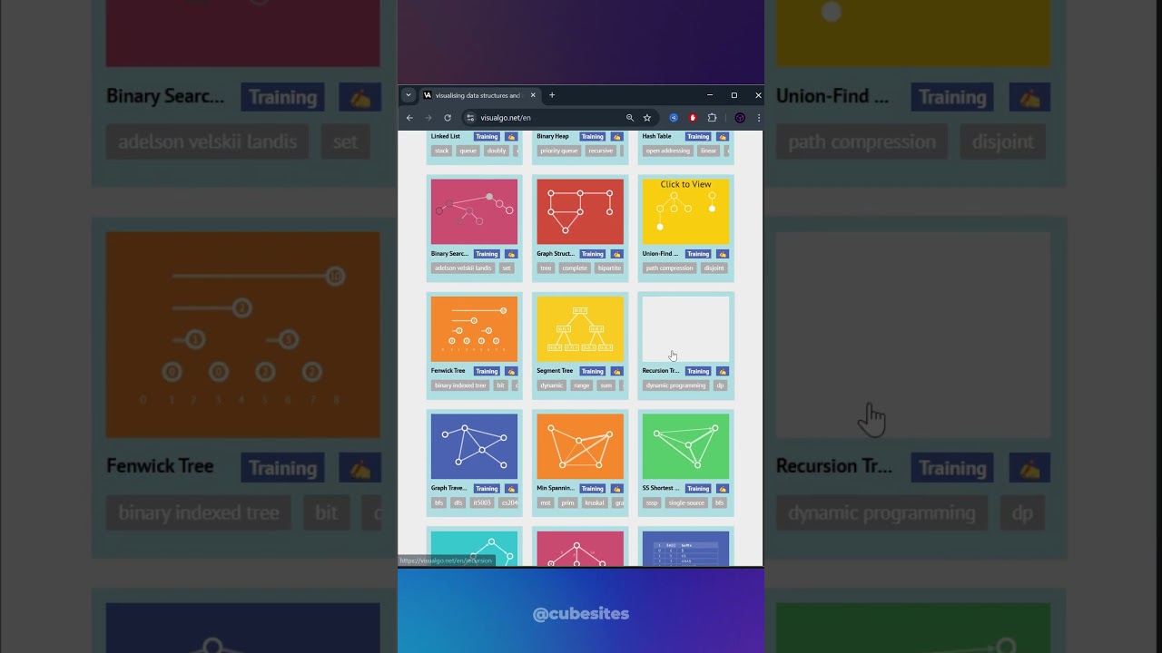 Powerful websites you should know (part 80) learn abstract algorithms through interactive animations