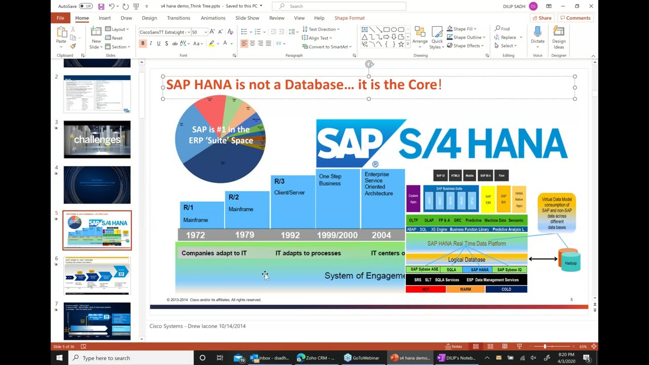 SAP SAP4 Hana Part 1 courses by Dilip Sadh