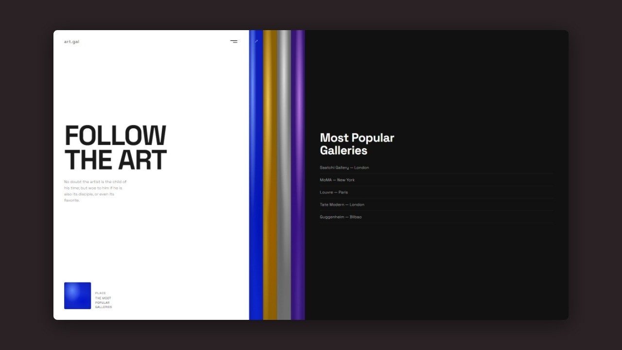 Building an Art Gallery UI with Expanding Panel Animations
