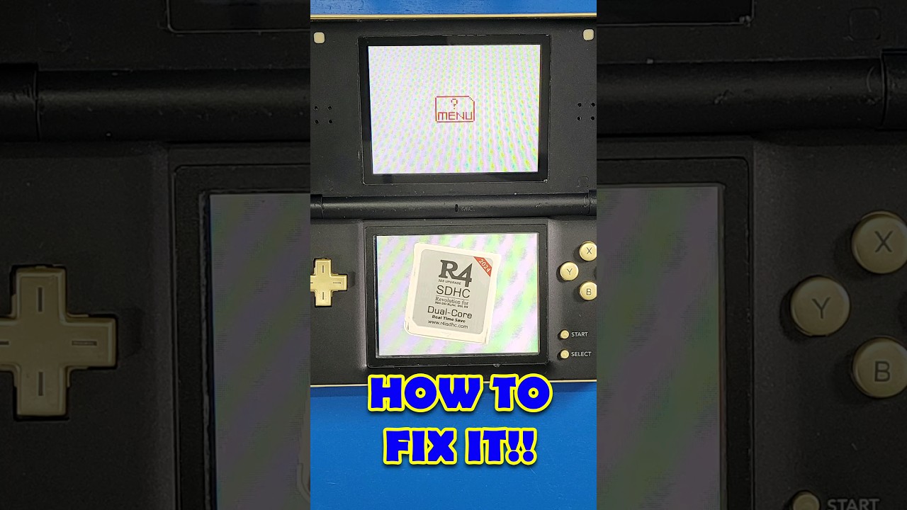 R4 Card Menu Error Fix
