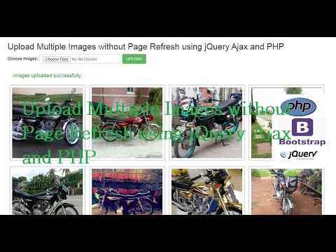 Upload Multiple Images without Page Refresh using jQuery Ajax and PHP