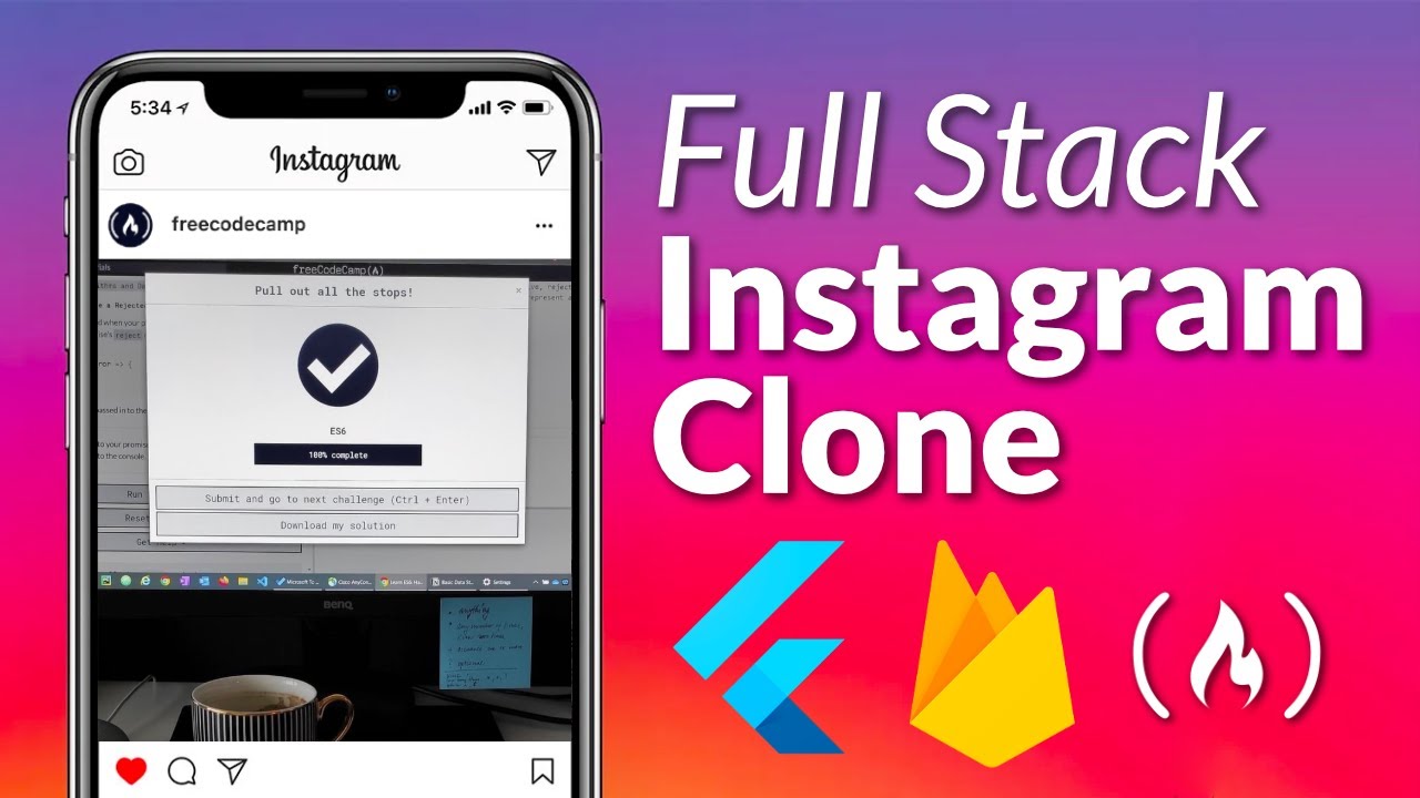 Flutter & Firebase Course - Build a Full Stack Instagram Clone