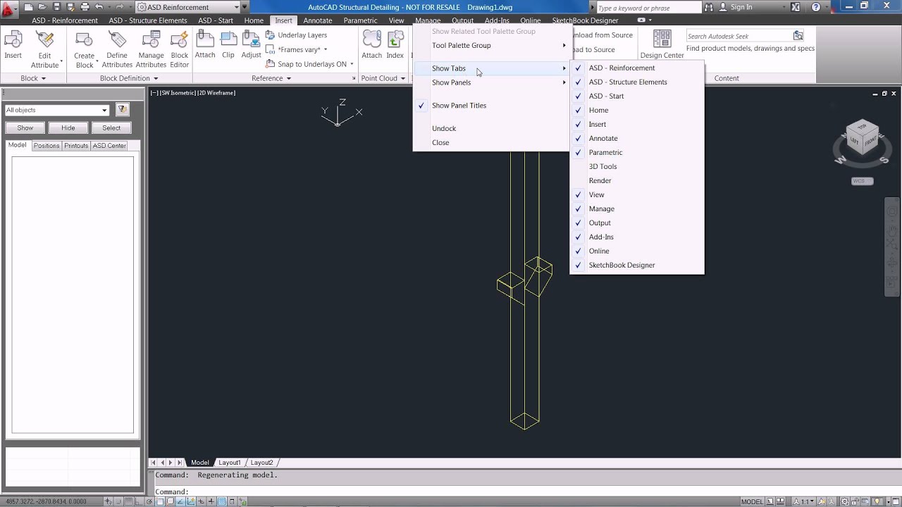 AutoCAD Structural Detailing: Transformation of 3D Solids