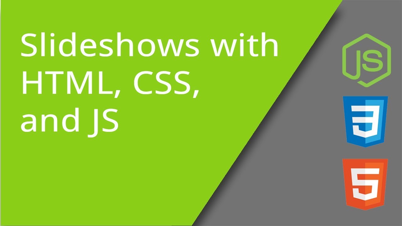 Making a Slideshow with HTML, CSS, and JS