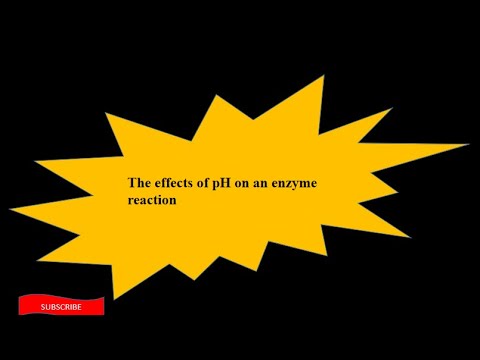 Effects of pH on enzyme activity