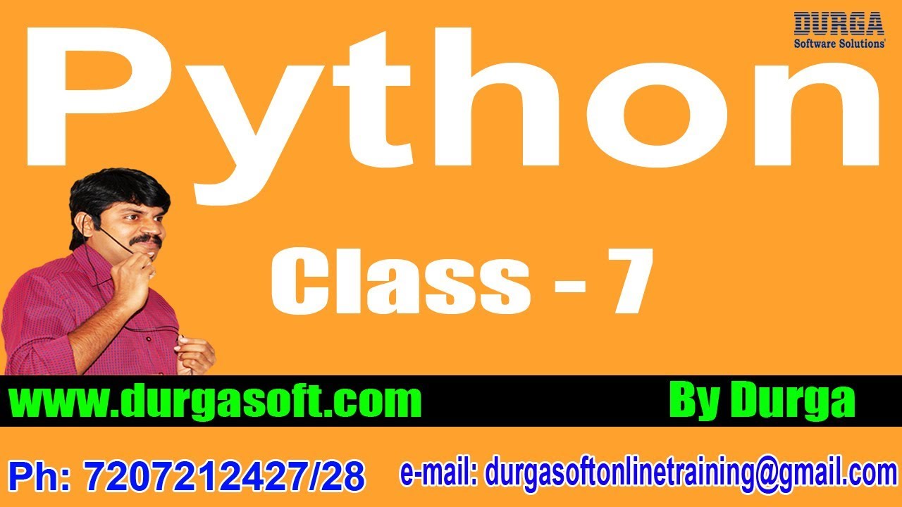 Learn Python Programming Tutorial Online Training by Durga Sir On 10-04-2018 @ 6PM