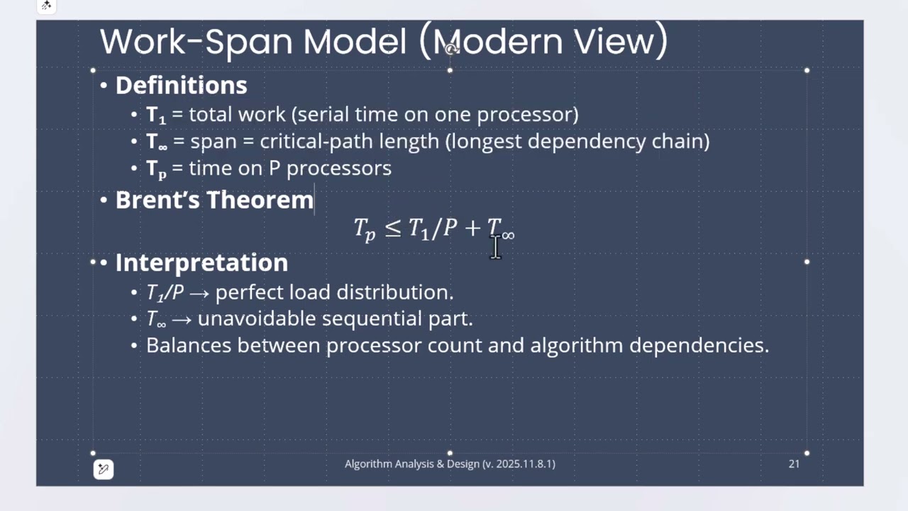 Lecture 11:  Parallel Algorithms