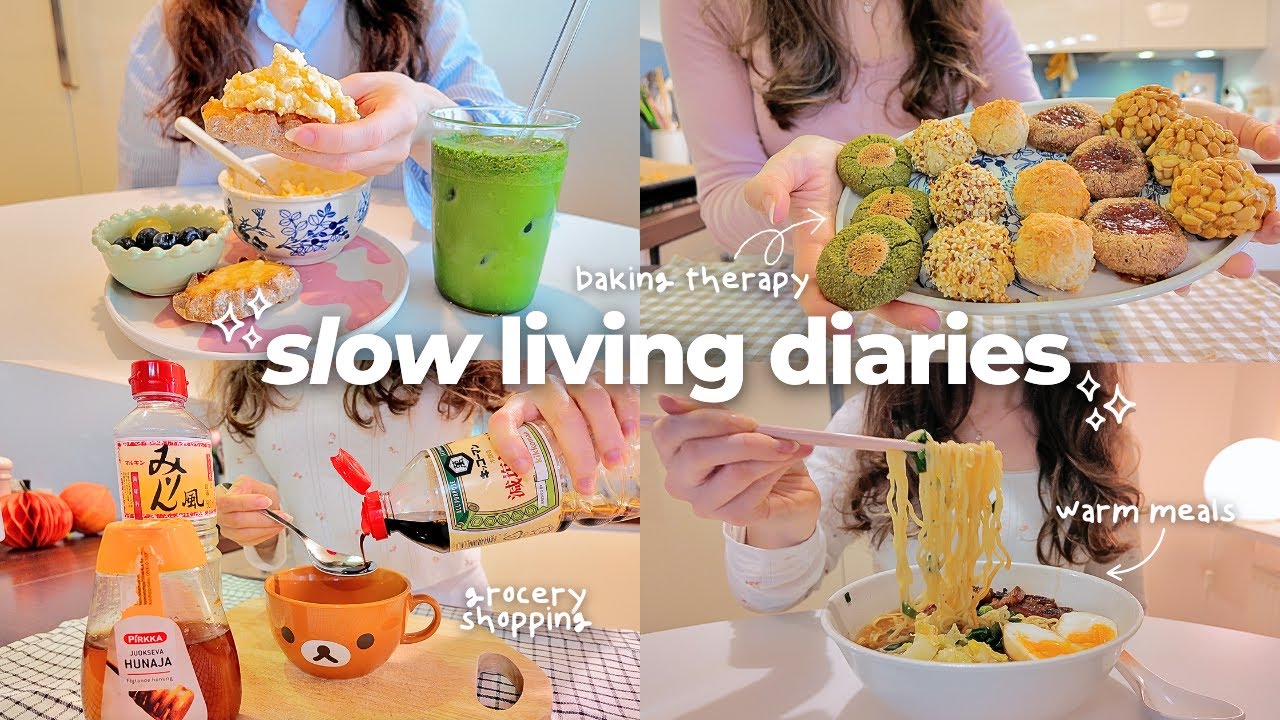 slow living day at home 🍂 cooking warm meals & autumn baking