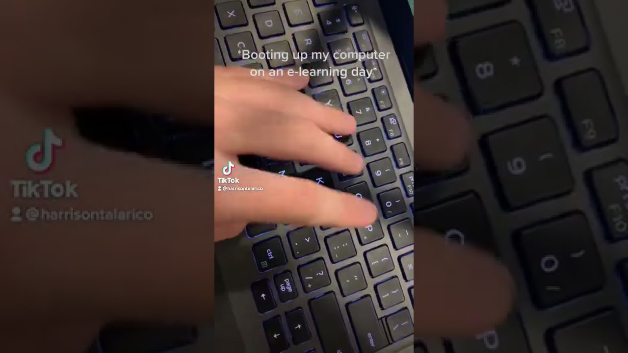 E-learning days be like…