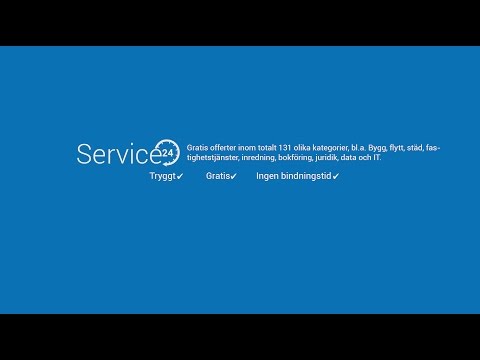 Gratis offerter från proffs. Snabbt, enkelt & tryggt! - Service24