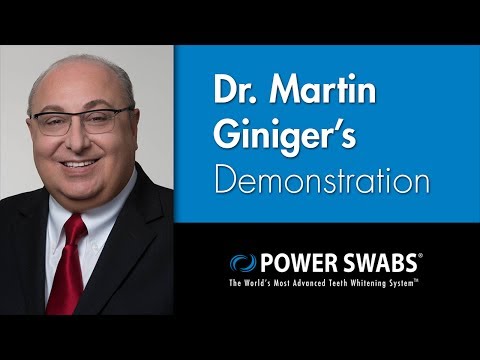 Dentist Dr. Martin Giniger shows the amazing science behind the Power Swabs teeth whitening system