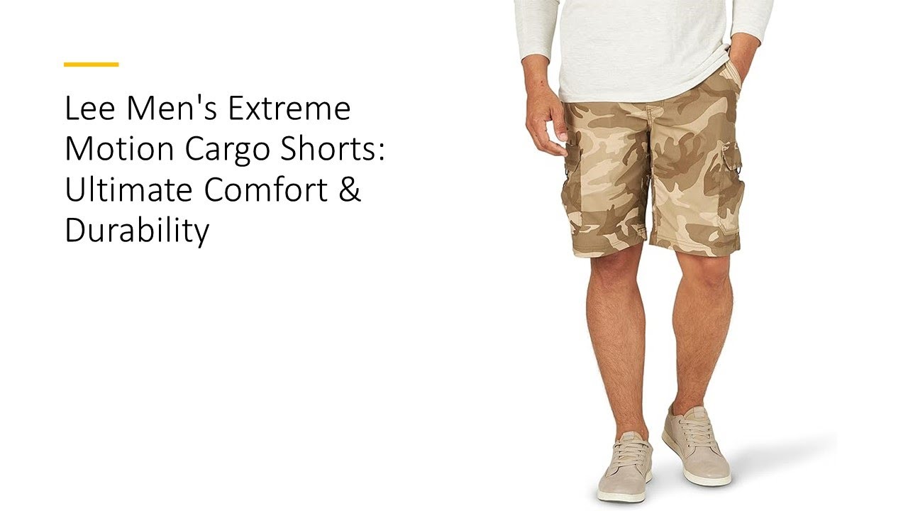 Lee Men's Extreme Motion Cargo Shorts: Ultimate Comfort & Durability