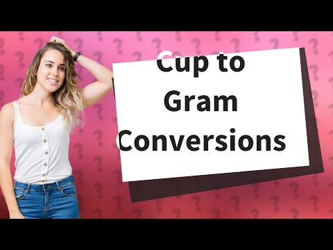 How do you convert cups to grams recipe?