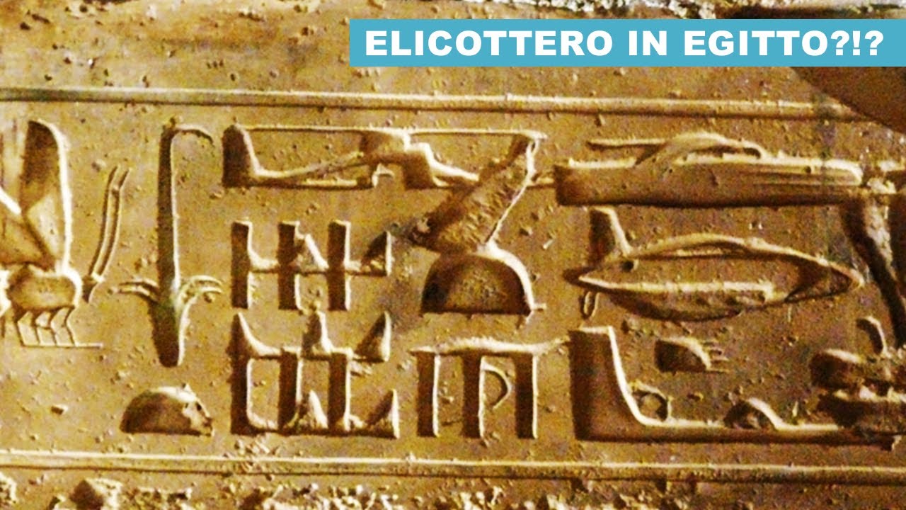 La Pareidolia del GEROGLIFICO a forma di ELICOTTERO nel tempio di Seti I ad Abydos
