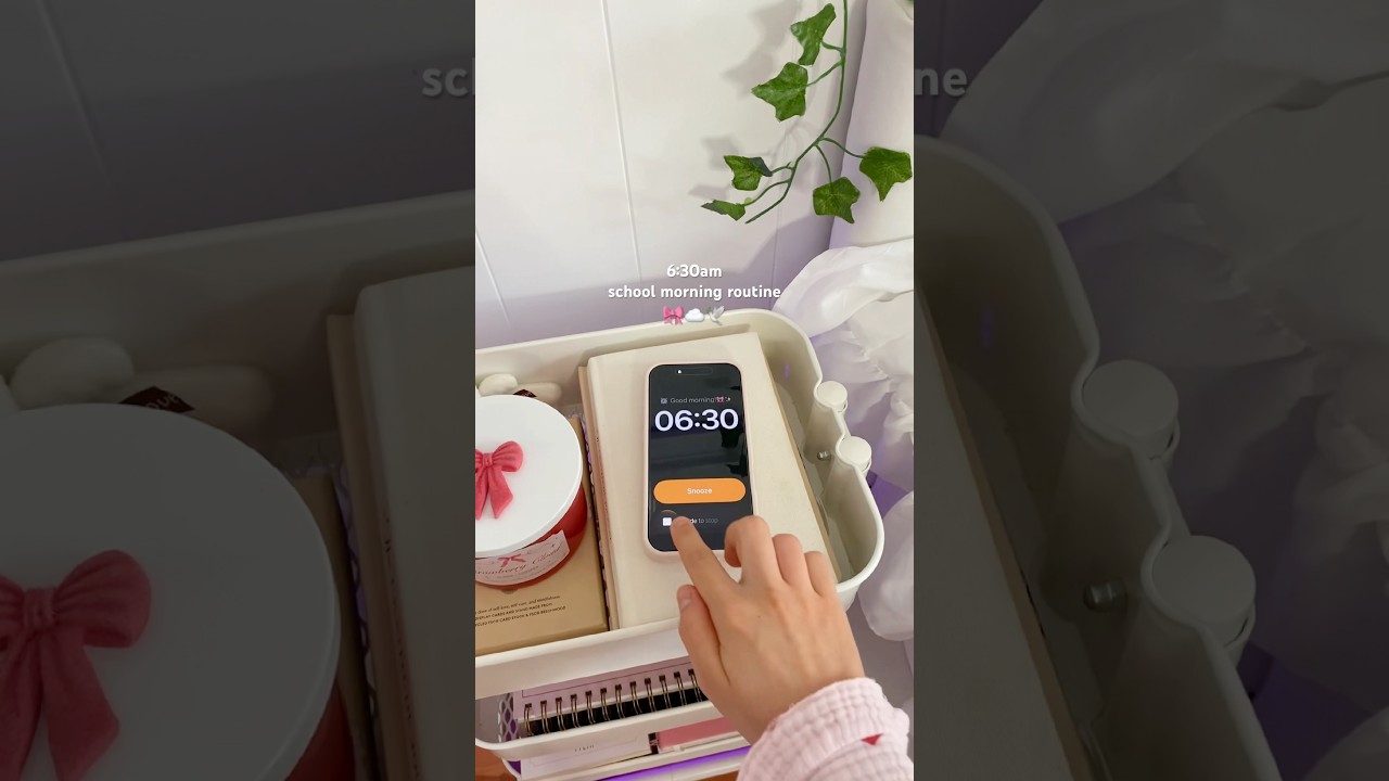 6:30am school morning routine🎀🕊️ #school #schoolmorning #earlymorning #grwm #morningroutine