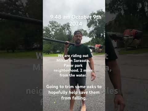 Riding out Hurricane Milton in the path of the eye