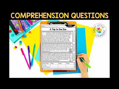 Fiction Text Evidence Reading Passages with Comprehension Questions