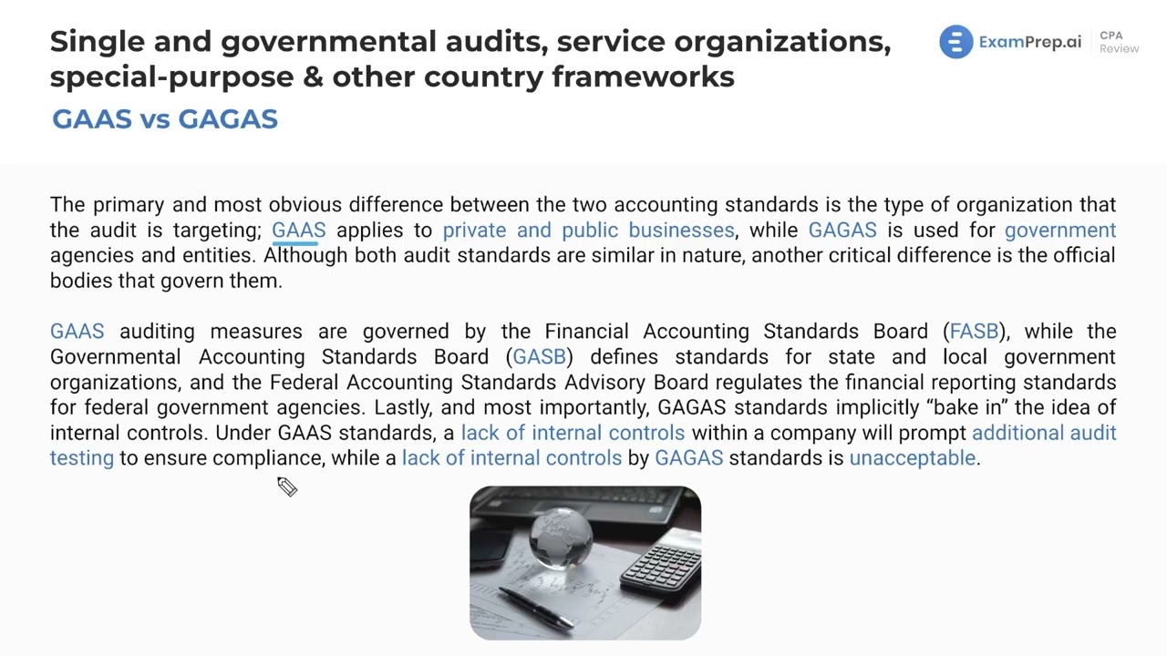 GAAS vs. GAGAS [CPA Prep]