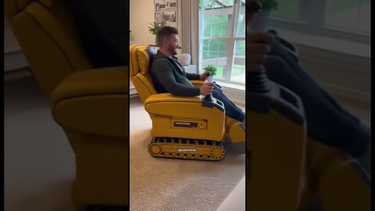 Heavy Equipment Recliners: Forklift, Bulldozer, and Excavator Chairs ...