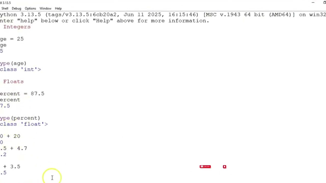 Python Class | Primitive Datatype Python | Lecture 7