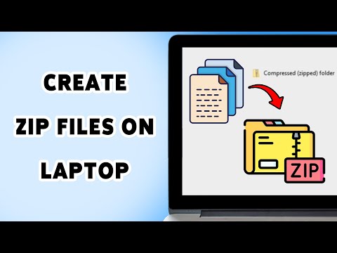 How To Create ZIP Files On Laptop 2025 | Compress Files And Folders Into ZIP Format