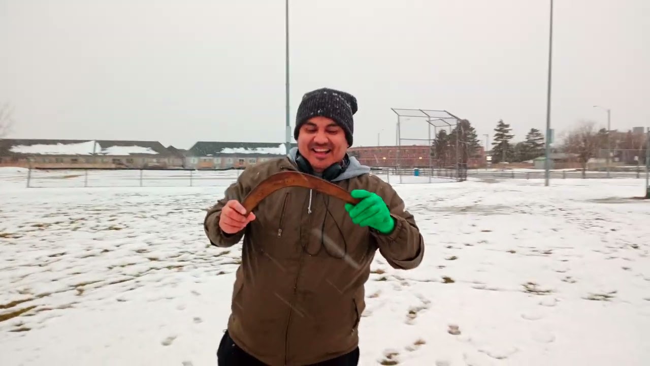 Stephen Silady - Australian Traditional boomerang - Flying again after 40 years!
