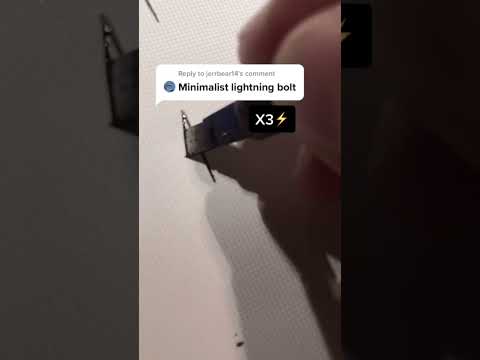 Wen u request a minimal lighting bolt tattoo ⚡️ #artshorts #shorts #tattooartist #illustration