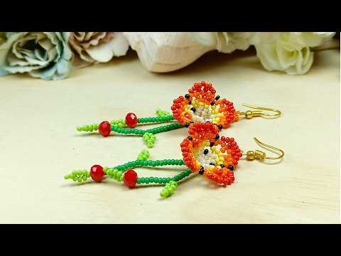 3D Earrings 🌸✨ Easy, Quick, and Handmade | Step-by-Step Tutorial