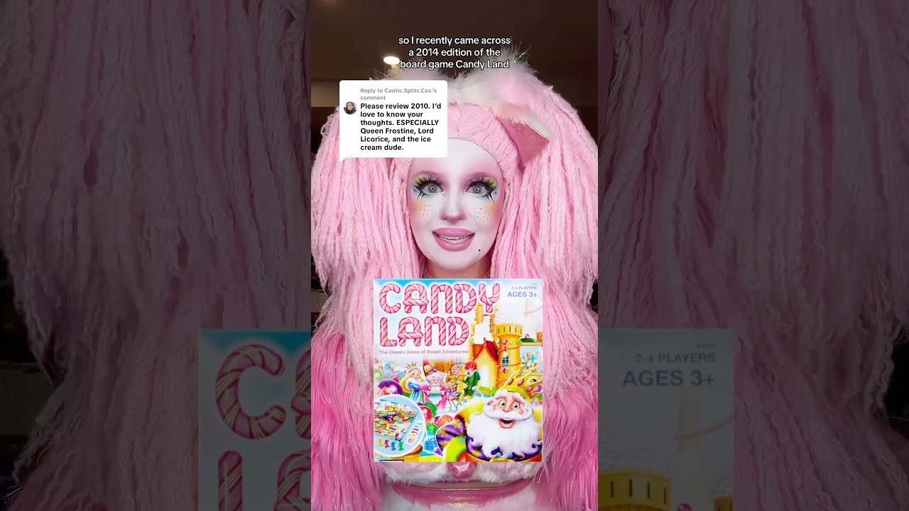 These 2010 Candy Land character designs are…. interesting 💀 #candyland #boardgames #hasbro