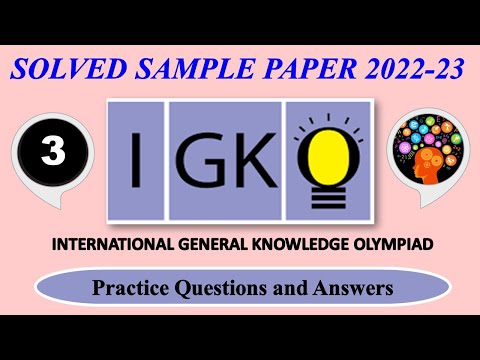 CLASS 3 | IGKO 2022-23 | International General Knowledge Olympiad ...