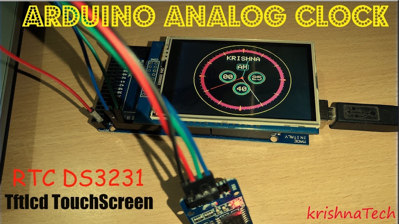 Analogue Clock On 2.8