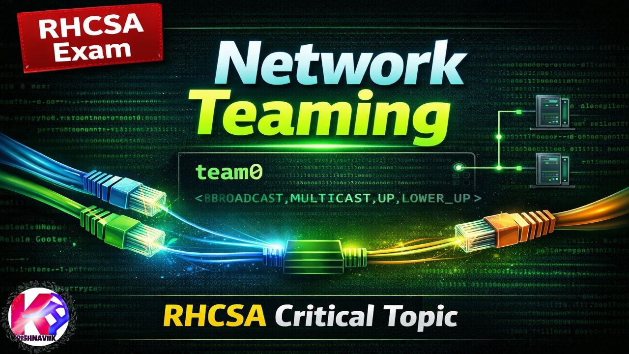 Configure Network Teaming | RHCE EXAM