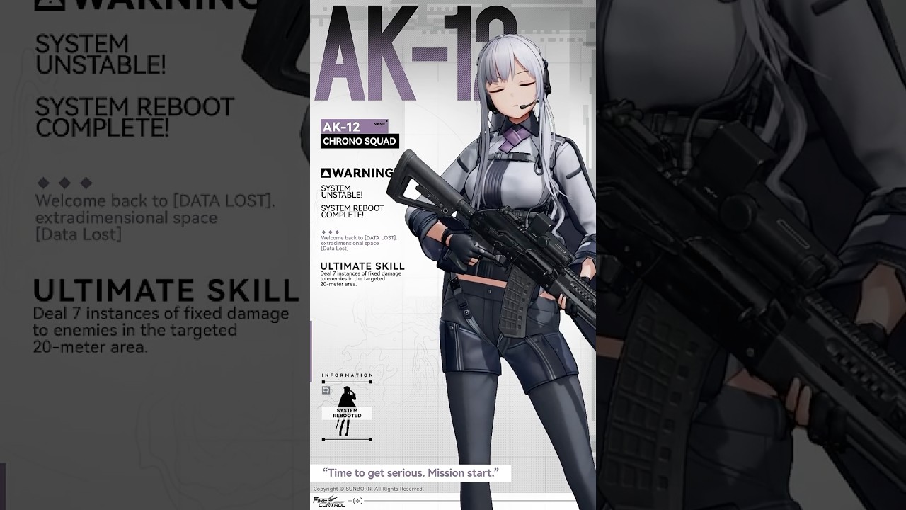[Chrono Squad File] AK-12