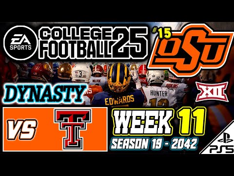 EA College Football 25 | DYNASTY | S19 | 2042 | WEEK 11 | vs Texas Tech Red Raiders (6/22/25)