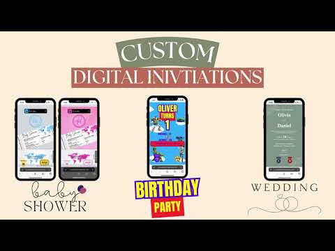 Text Message Invitations | Custom Invitation Templates | Baby Shower | Wedding | Birthday Party