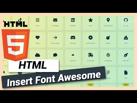How to Add Font Awesome Icons in Website HTML and CSS Tutorial