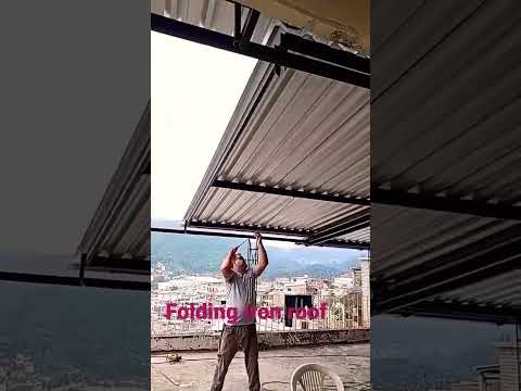 Folding iron roof #shortsvideo #viral #furniture #mr #dr #how #melamine #ss #design #steel #old