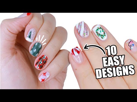 10 NEW Minimal Nail Art Designs for Christmas 2021