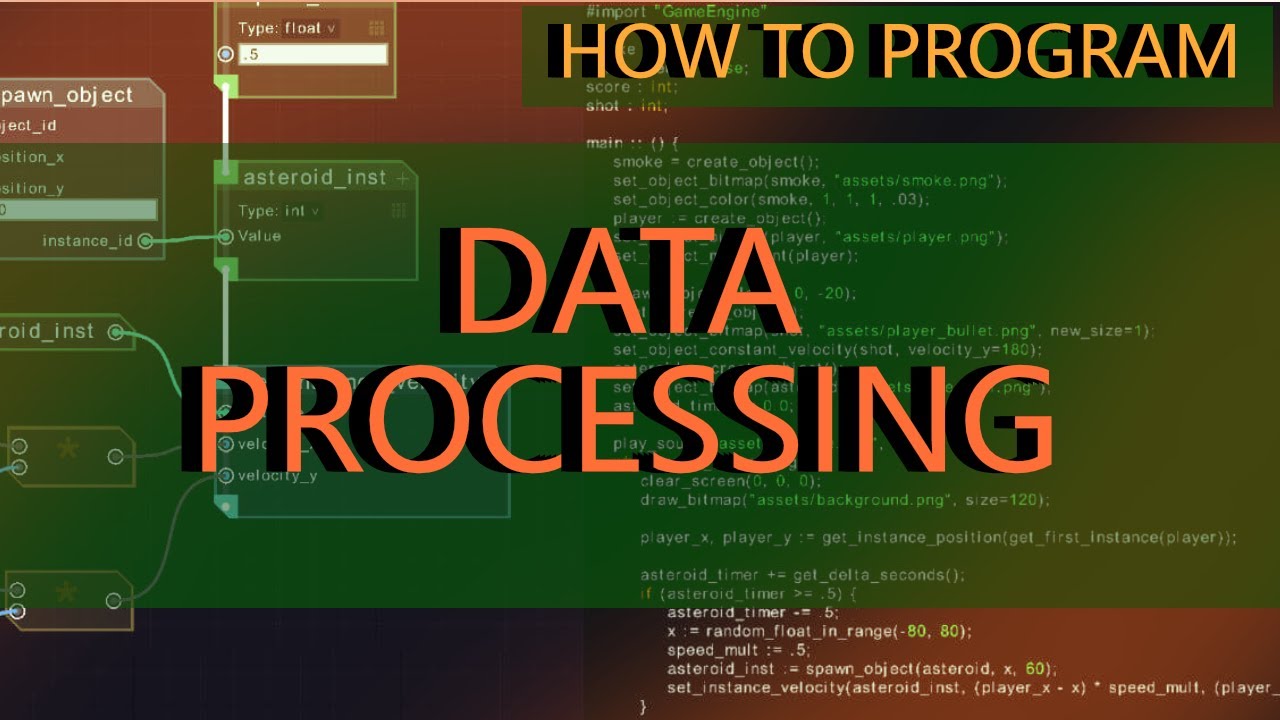 Programming Tutorial: Data Processing using Text and Visual Programming
