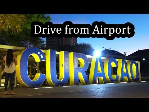 Curacao 2017 - Driving from Airport to Willemstad Cruise Ship Terminal -Aug