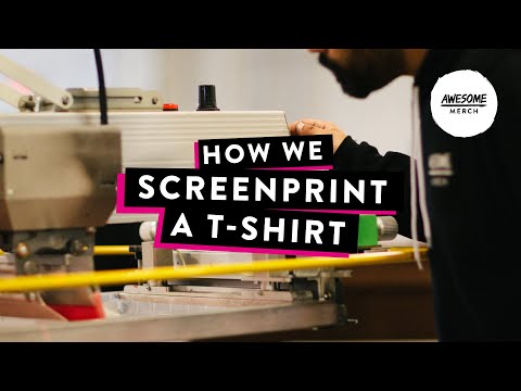 How We Screenprint A T-shirt | Awesome Merchandise