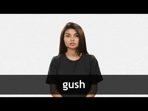 GUSH definition and meaning | Collins English Dictionary